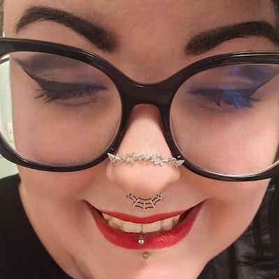 Triple Nose Chain,nose Piercing Chain,nose Chain, Nostril Chain ...