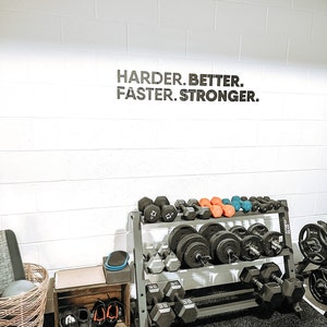 Personalized Home Gym Weight Room Sign Fitness Wall Decal | Etsy