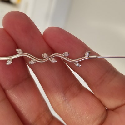 14K Solid Gold Fishbone Tragus Piercing /handmade Flat Back - Etsy