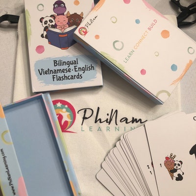 Bilingual colors, Numbers, Shapes Vietnamese English Cards, Flashcards ...