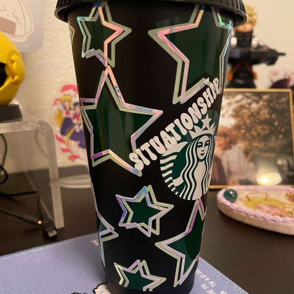 Holographic Stars Starbucks Cup, Star Cup, Stars on Starbucks Cup ...