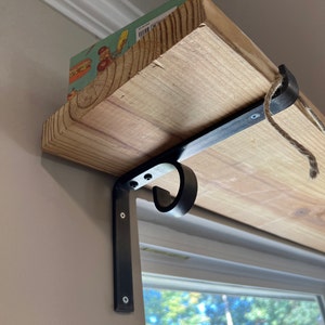 Shelf Bracket With Curtain Rod Holder, SOLD INDIVIDUALLY, Shelf and ...