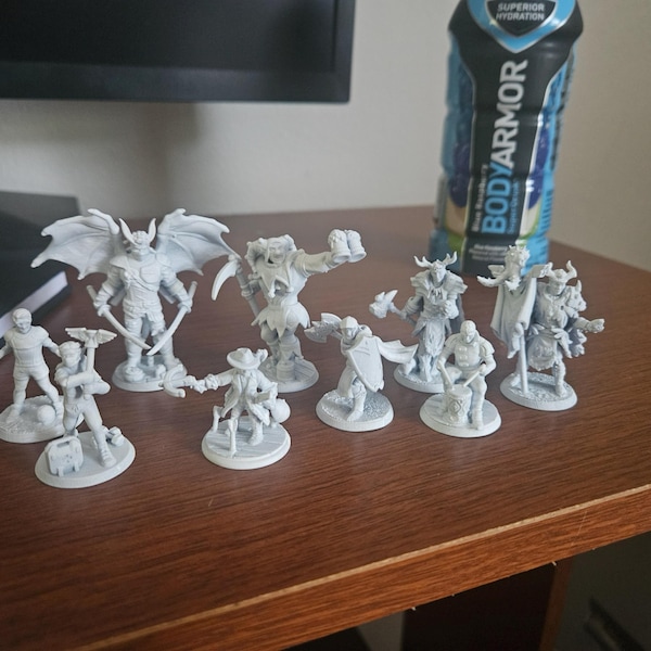 Custom 3D Printed RPG Miniatures: High-detail Personalized Figurines ...