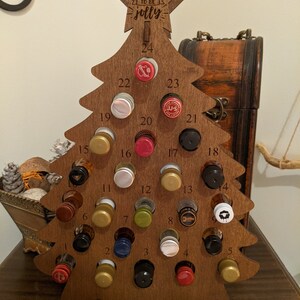 Wine Advent Countdown Christmas Tree - Etsy