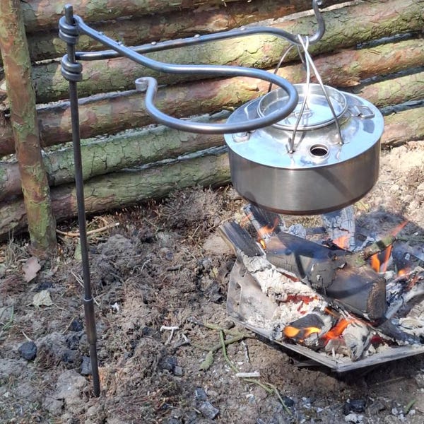 Original Pan Mini Fire Anchor. Outdoor Cooking Equipment, Bushcraft ...
