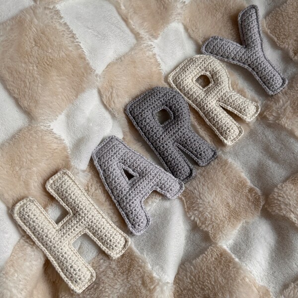 Crochet Alphabet Pattern, Soft Crochet Letters, Stuffed Amigurumi ...