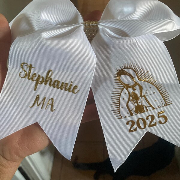 Custom Graduation Bow | Personalized Graduation Cap Bow | Graduation ...