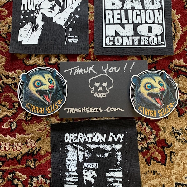 Anarchy Black Rose Punk Back Patch DIY Anti-authority Metal Crust Doom ...