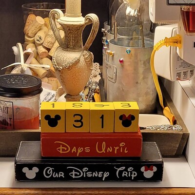 365 Days Disney Countdown, Disney Word Planner Blocks, Custom Disney ...