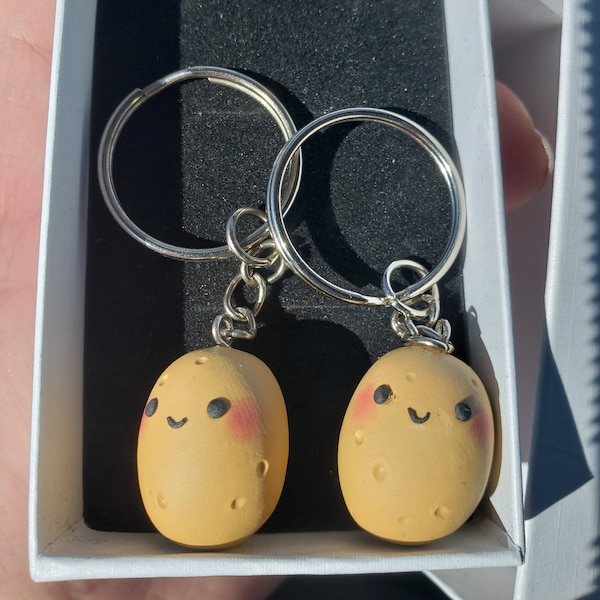 Potato Keychain Best Friend Gift Secret Santa Gift BFF Keychains ...