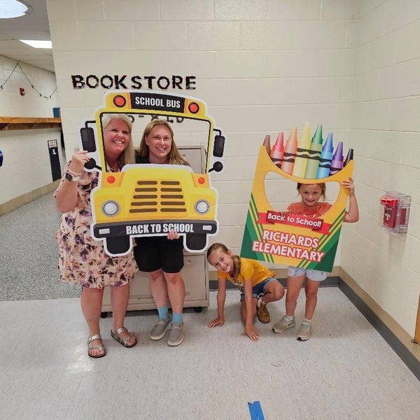 Back to School Selfie Frame, Customize, Printed, Personalized First Day ...