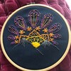 Sunset Embroidery Kit, Craft Kit for Beginners, Paisley Hoop Art ...