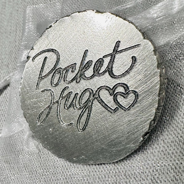 Personalized Handwriting Pocket Coin, Custom Pewter Memorial Token or ...