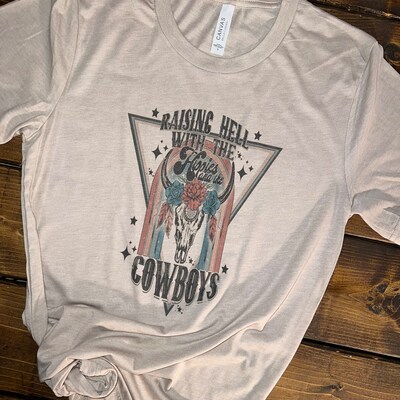 Western Raising Hell With the Hippies and the Cowboys PNG Digital ...