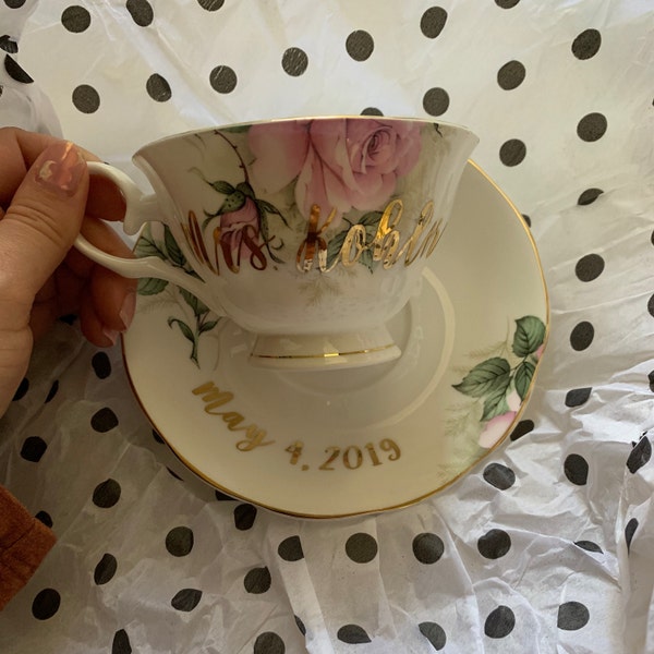Tea Cup | Personalized Tea Cup | Custom Tea Cup | Tea Lover Gift ...
