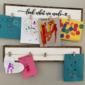 Personalized Look What I Made Sign Kid Art Display Child | Etsy