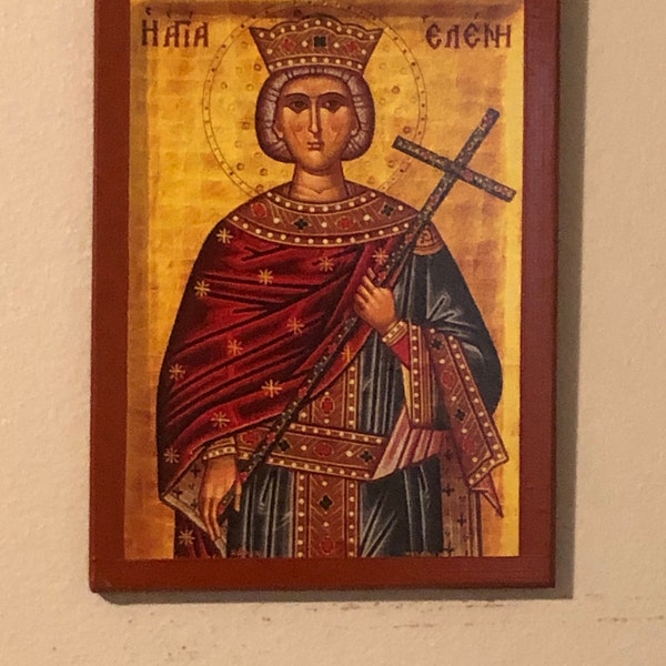 Saint Helen Icon, Handmade Greek Christian Orthodox Icon of St Helen ...