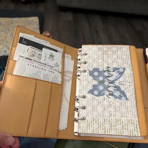 Personal Rings Planner Cover, Binder Handmade Genuine Leather Cover ...