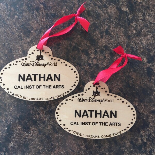 Cast Member Name Tag Christmas Ornament // WDW // DCL Cruise Line // DL ...
