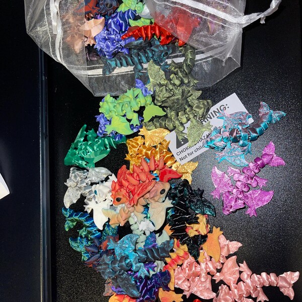 3D Printed Marine Animal Toy Bundle, Colorful Fidget and Sensory Aids ...