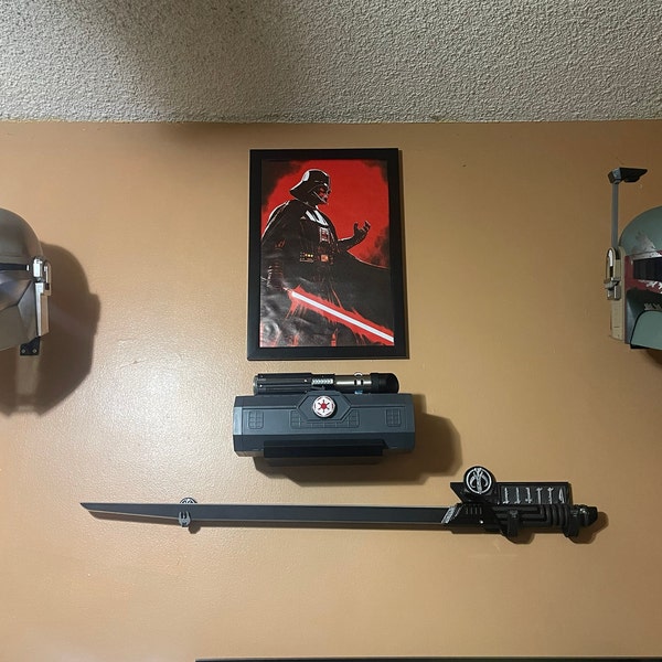 Legacy Lightsaber Wall Mount Display - Etsy