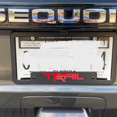 Toyota TRD Styled Trail License Plate Frame - Etsy
