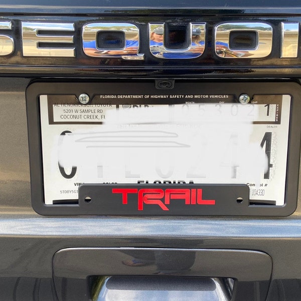 Toyota TRD Styled Trail License Plate Frame - Etsy