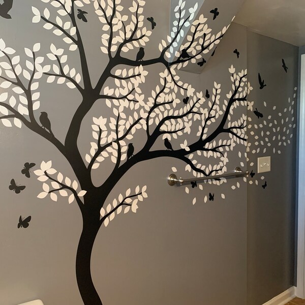 Large Tree Wall Decal Huge Tree Wall Sticker Wall Mural Sticker Kids ...