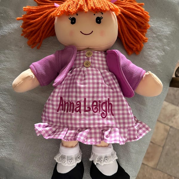 Personalized Cuddle Time Rag Dolls - Ages 3+ Soft Doll for Kids - Plush ...