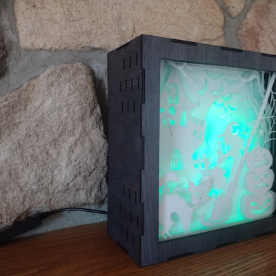 Shadow Box With Spacers, Cnc or Laser Cut Template for 3mm 1/8 Mdf or ...