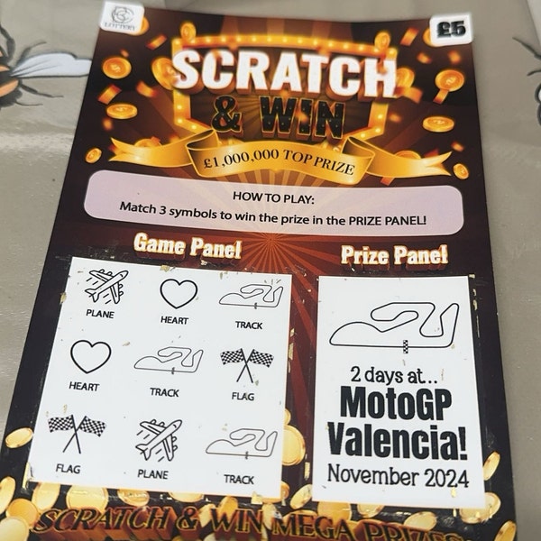 Custom Scratchcard, Scratch to Reveal Gift, Personalised Surprise Trip ...