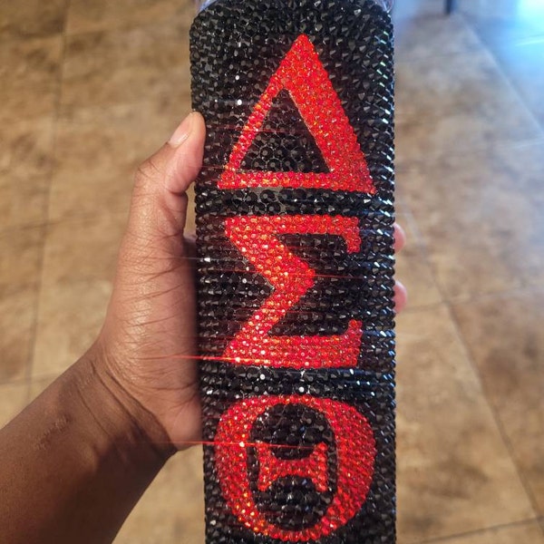 Delta Sigma Theta Bling Tumbler W/ Elephant on the Back. - Etsy