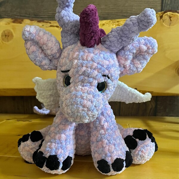 Baby Snuggle Dragon Crochet Pattern PDF, Crochet Dragon PATTERN ...