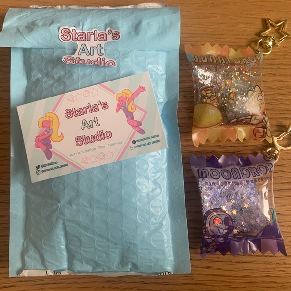 FNAF Daycare Attendant Keychain | Sun Moon Candy Bag Charm | Sundrop ...