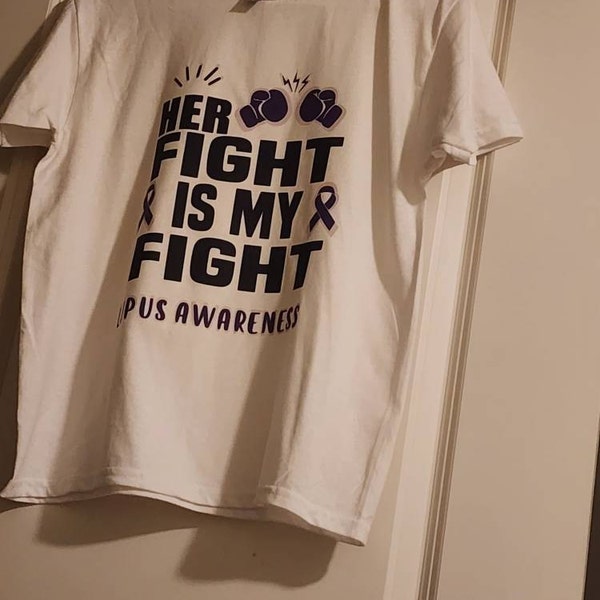 Lupus Awareness Svg Png, Her Fight is My Fight Svg, Support Lupus ...