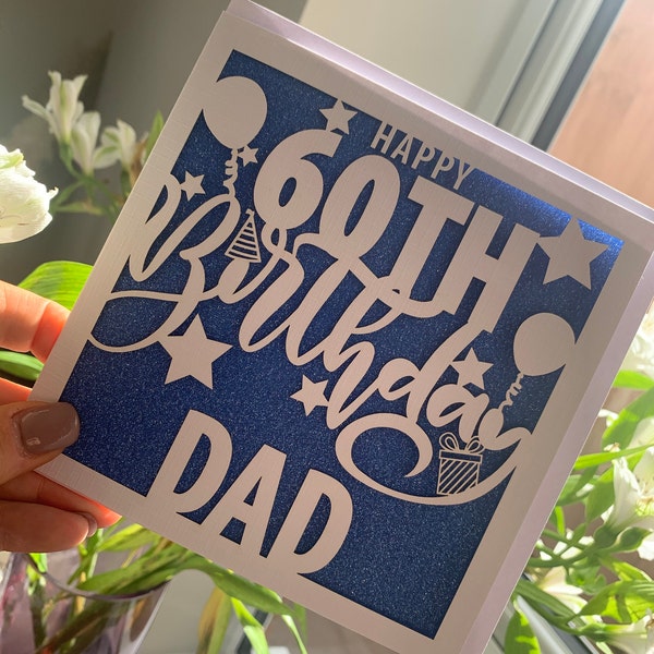 Personalised 60th Birthday Card for Women Custom 60th Birthday Card for ...