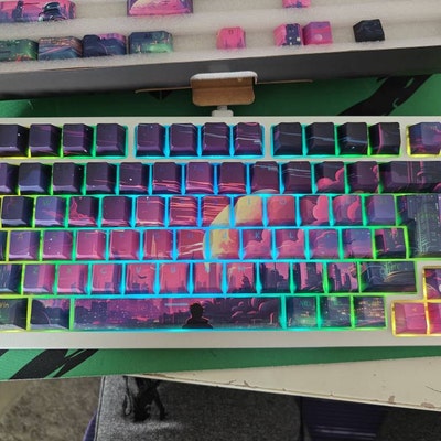 Gradient Keycaps Shine Through Keycaps Artisan Keycap Oem Keycaps Tech ...