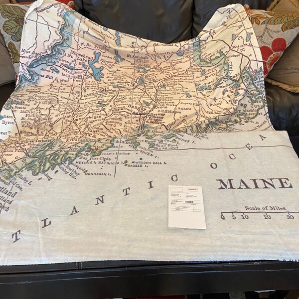 Florida Map Fleece Blanket - Florida Map Blanket - Florida Blanket ...