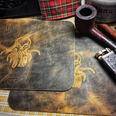 Kraken Deluxe Leather Pipe Pouch - Etsy