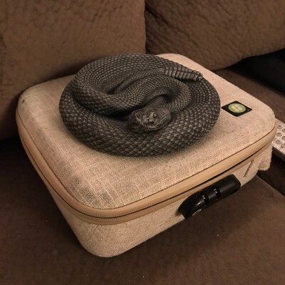 Rattlesnake Concrete Statue Home or Garden Decor, Cement Statue, Lawn ...