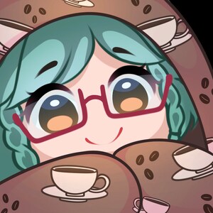 12 Pastel Chibi Streamer Blonde Hair Green Eyes Comfy Emote - Etsy