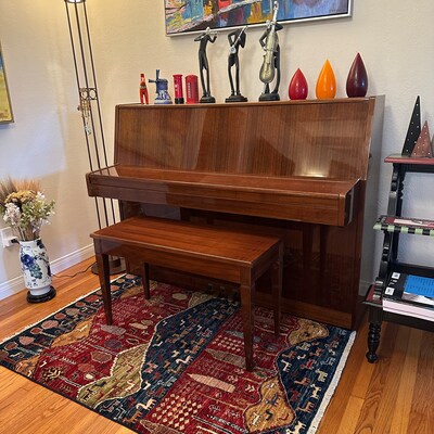 10x14 Ft Birds Red Color Area Rug 10x13'10 Ft Hand - Etsy