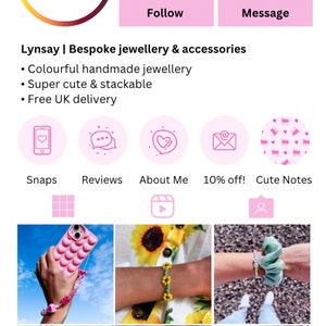 Instagram Business Card QR Code Card Template Design IG Influencer Card ...