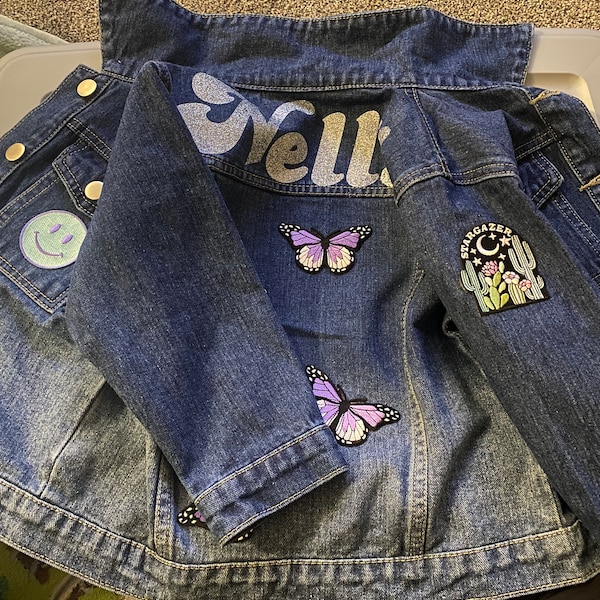 Stargazer Desert & Cactus Patch - Iron on Patch - Saguaro Cactus, Desert Night, Desert Moon ...