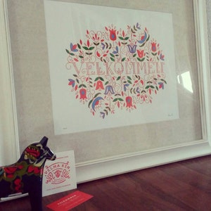 Norwegian Blessing table Prayer, Limited Edition Nordic Print ...