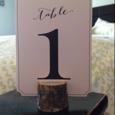 20 Rustic Wedding Table Number Holder, Place Card Holder, Name Card ...