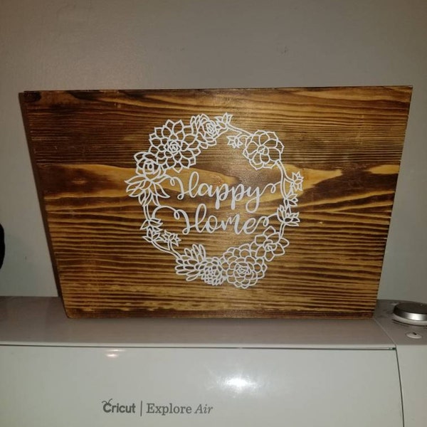 Happy Home Svg Template, Succulents Svg, Housewarming Papercut Template ...