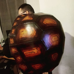 Genuine Leather Handmade Turtle Backpack. - Etsy