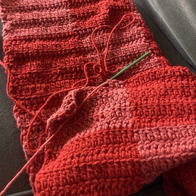 Checkered Scarf Crochet Pattern - Etsy