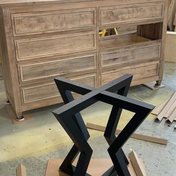 Heavy Duty Dining Table Base for Round or Square Table Top Industrial ...